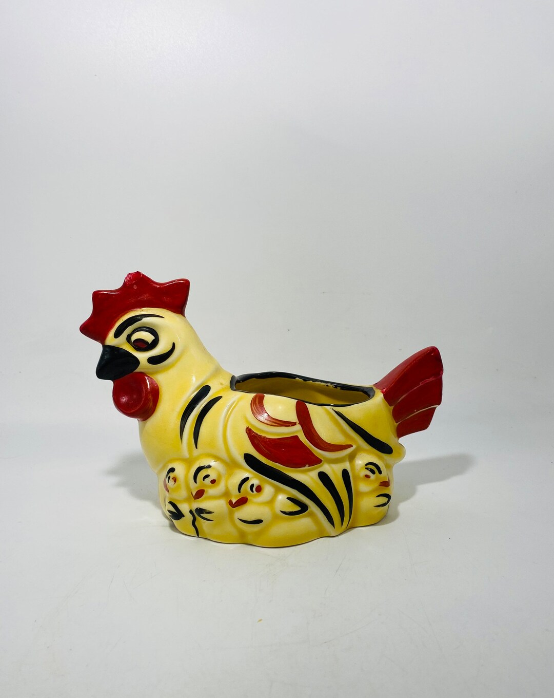 Vintage Rooster Ceramic Dish / Rooster Container / Sponge Holder ...