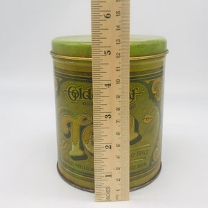 Vintage Tea Tin Green Tin Kitchen Decor - Etsy