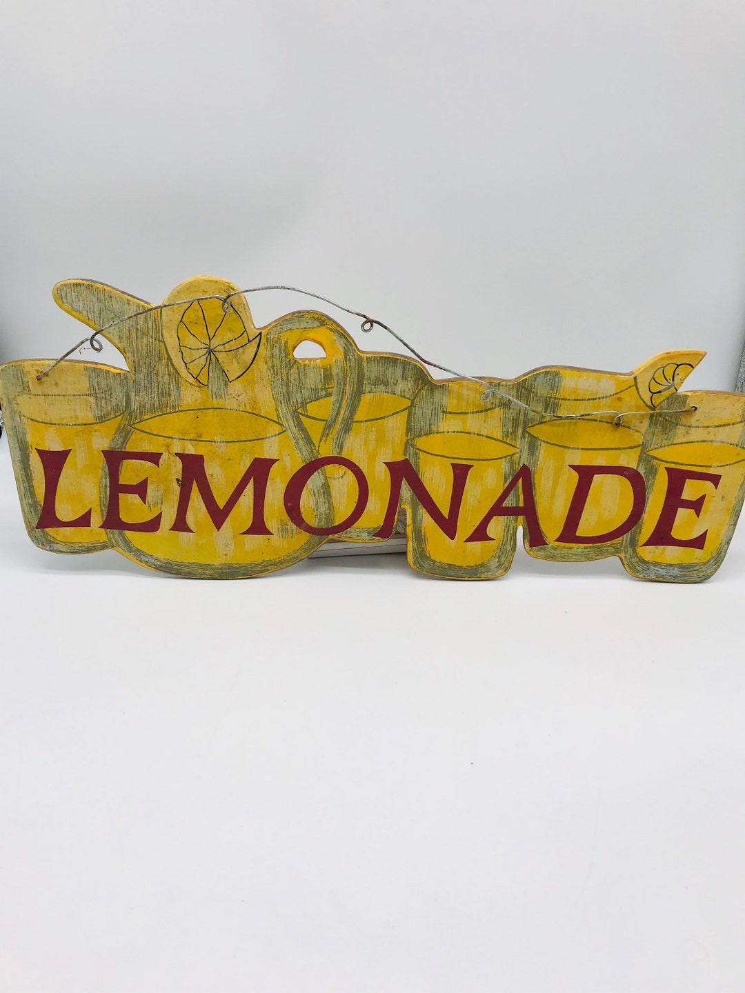 Vintage Wooden Lemonade Sign - Etsy