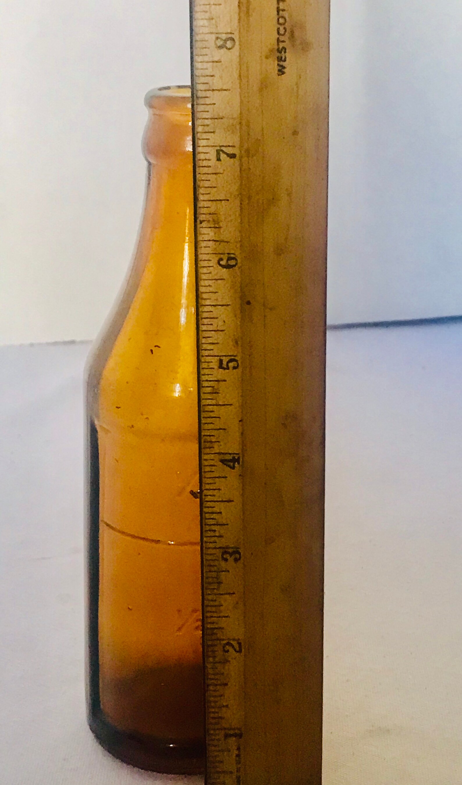 Vintage Brown Bottle Measuring Antique | Etsy