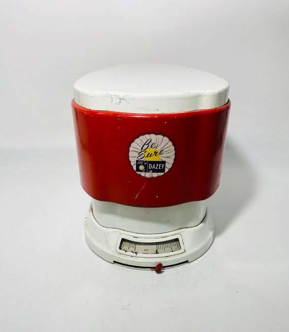 Vintage Red Scale Dazey Kitchen Scale Red and White 1950 Era - Etsy