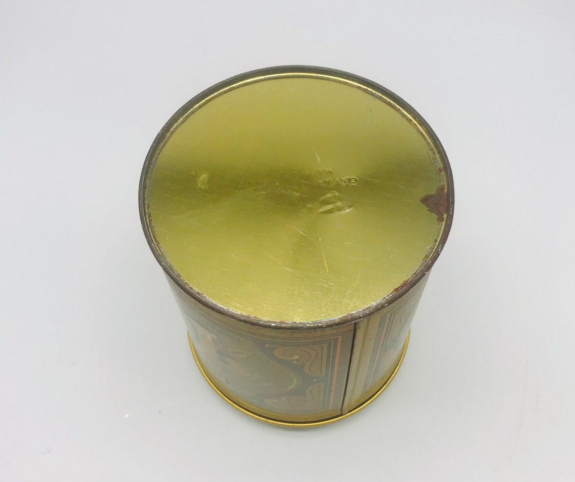 Vintage Tea Tin Green Tin Kitchen Decor - Etsy