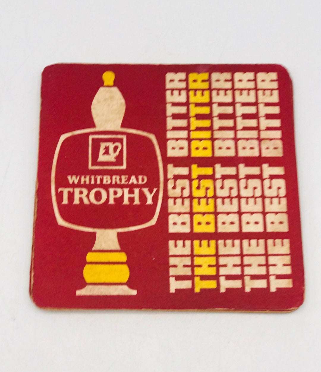 Vintage Square Whitbread Trophy the Best Bitter Paper Coasters, Barware ...
