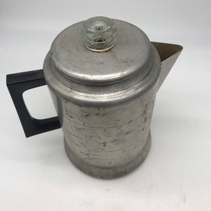 Vintage Aluminum / Coffee Pot / Rustic Coffee Pot / Primitive - Etsy