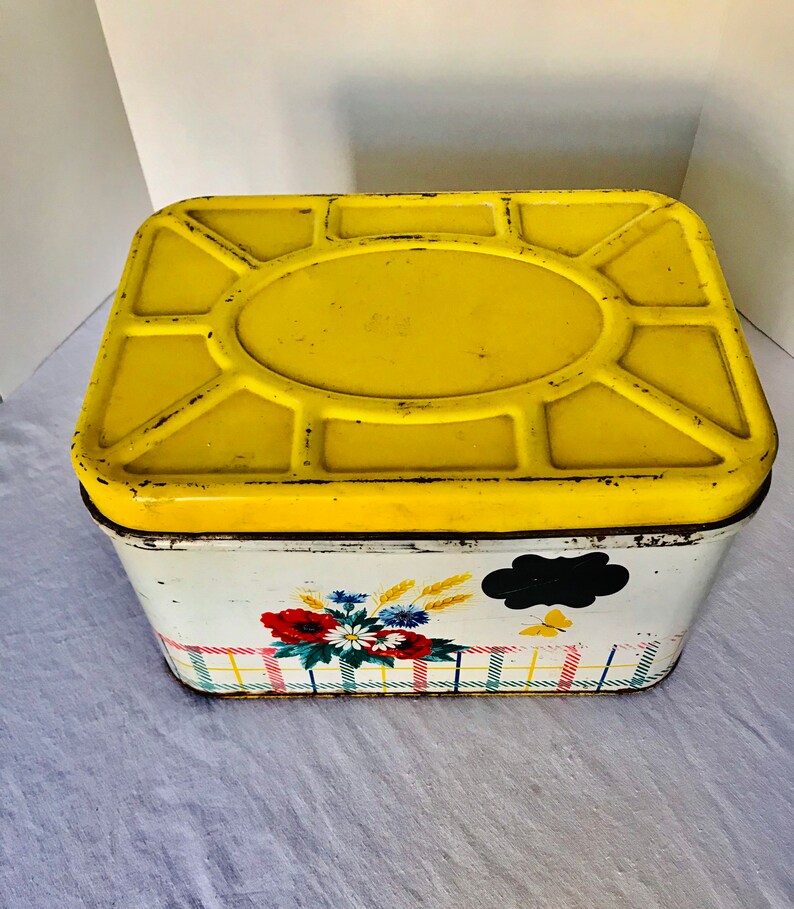 Vintage 1950s Bread Box Food Storage Farmhouse Kitchen - Etsy