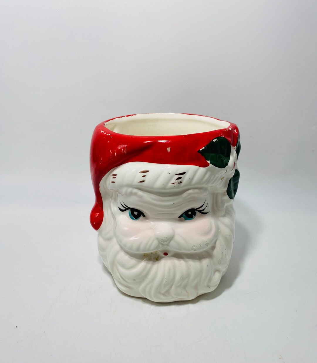 Vintage Ceramic Santa Claus Decor / Santa Claus Planter - Etsy