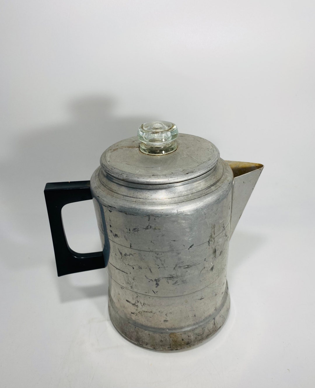 Vintage Small Aluminum / Coffee Pot / Rustic Coffee Pot / Primitive ...