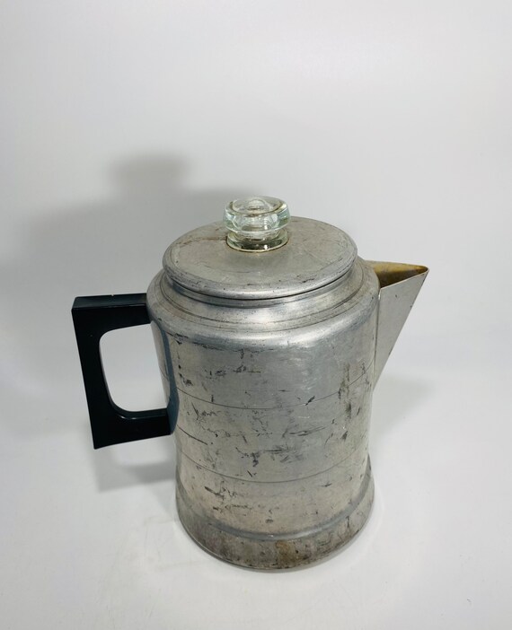 Vintage Small Aluminum / Coffee Pot / Rustic Coffee Pot / - Etsy