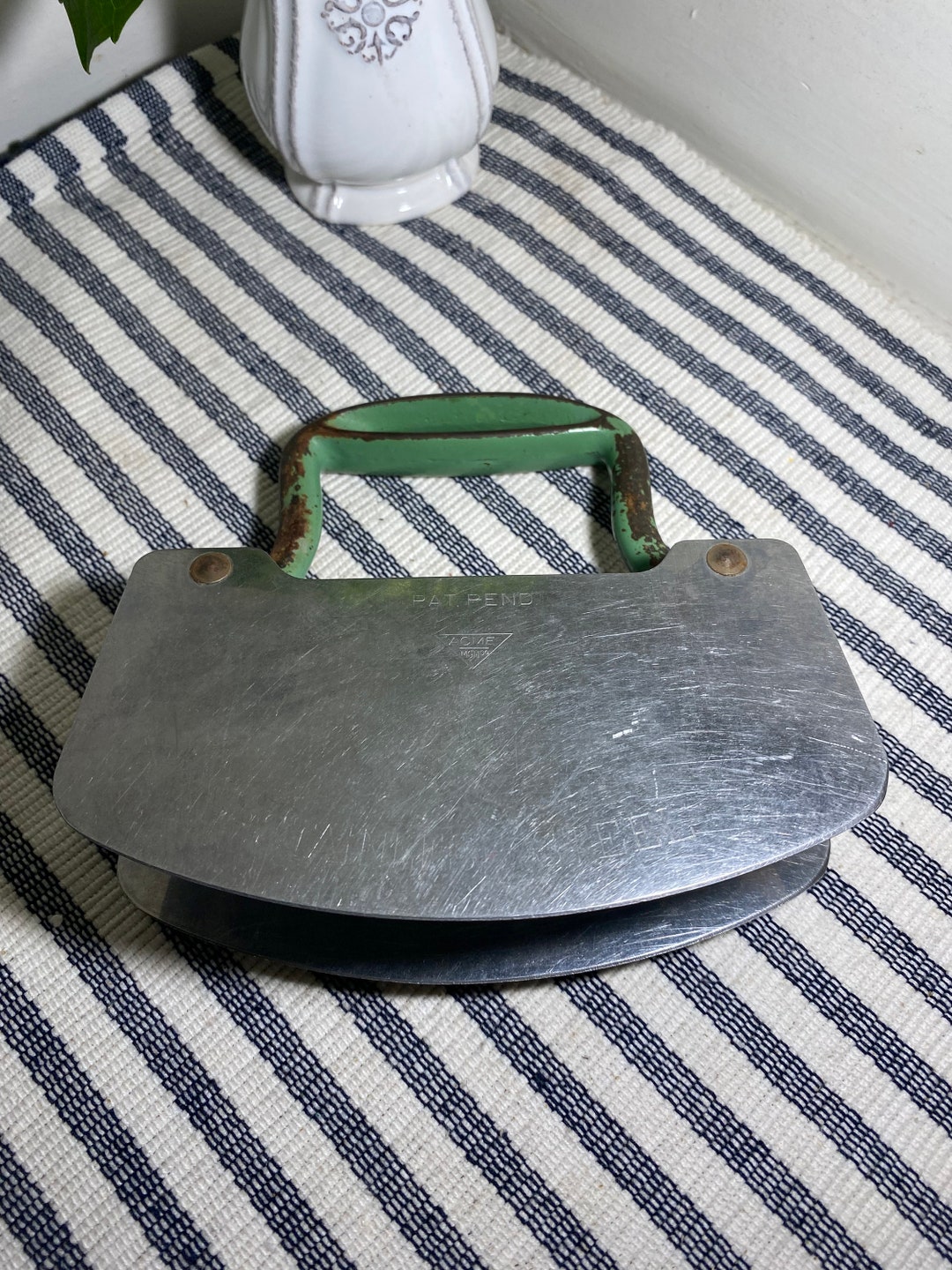 Vintage ACME Handheld Chopper Cast Iron Handle - Etsy