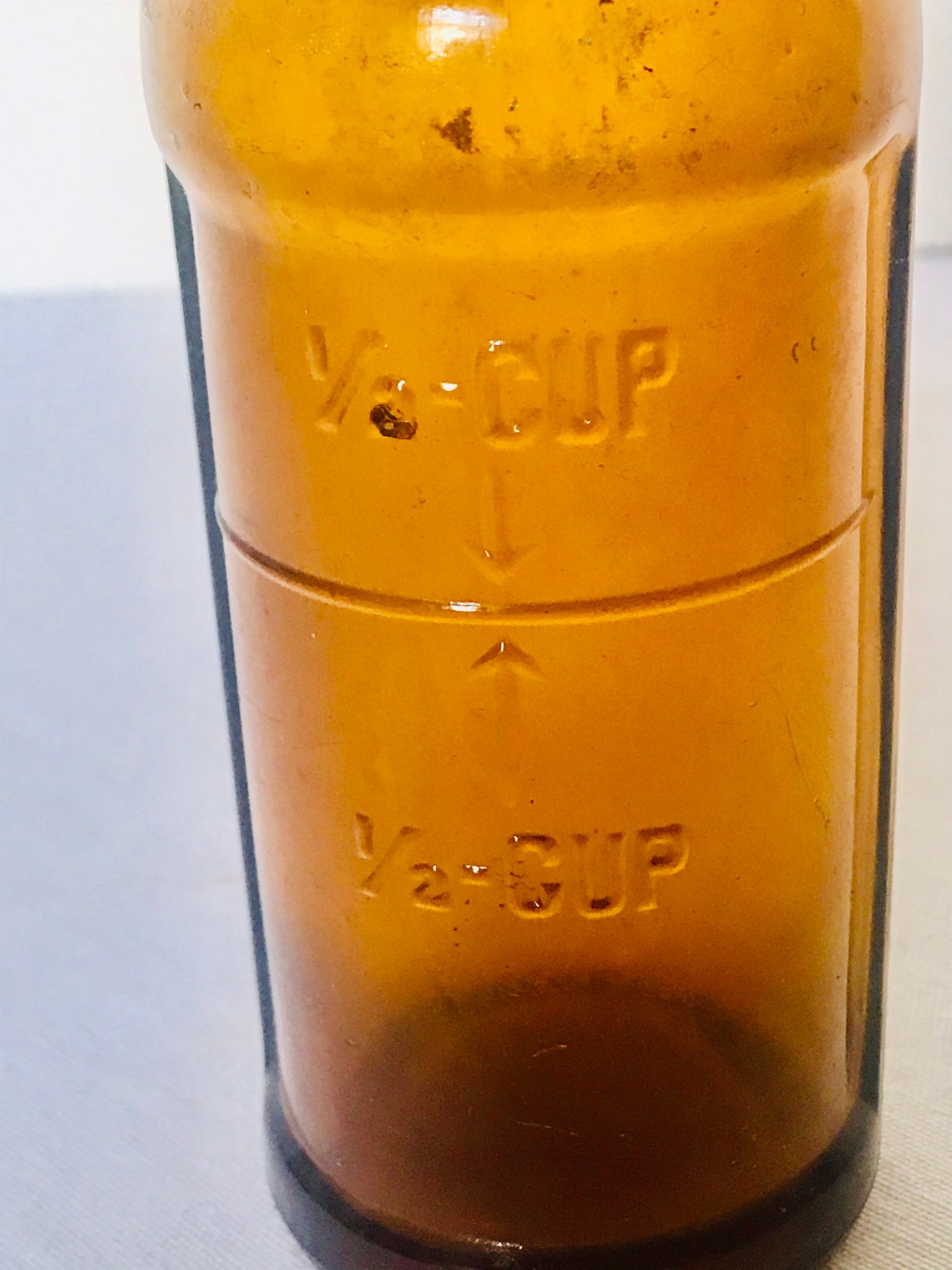 Vintage Brown Bottle Measuring Antique | Etsy