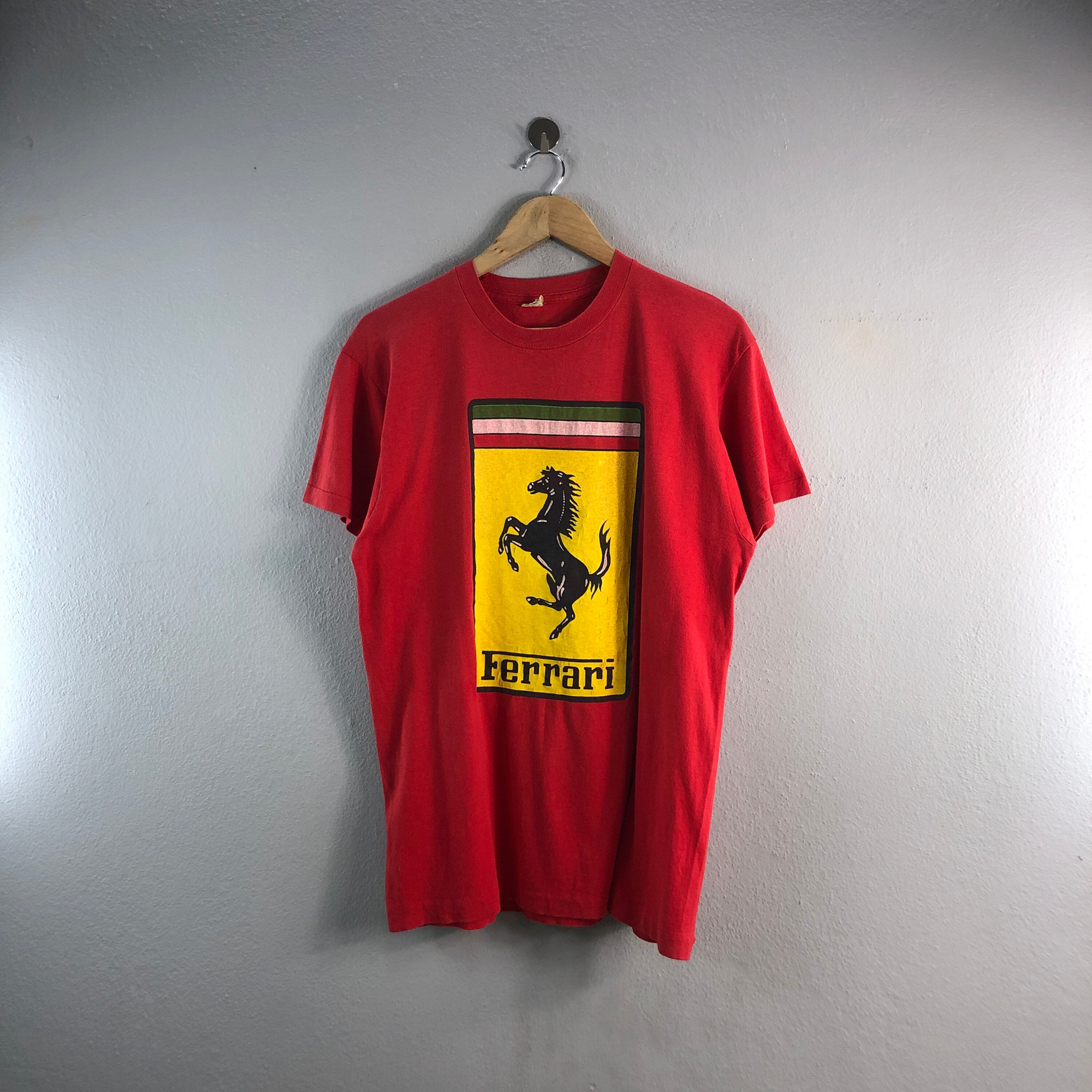 Vintage 80s Ferrari Logo Racing Sports Car Performance Gear - Etsy