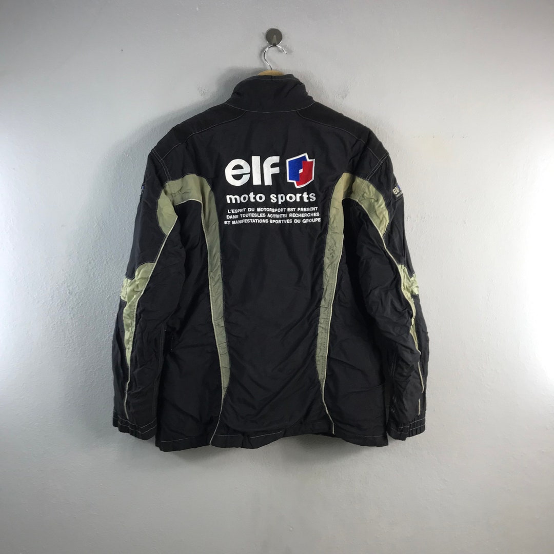 Vintage ELF Motorsports Embroidered Script Colorblock Style Lubricants ...