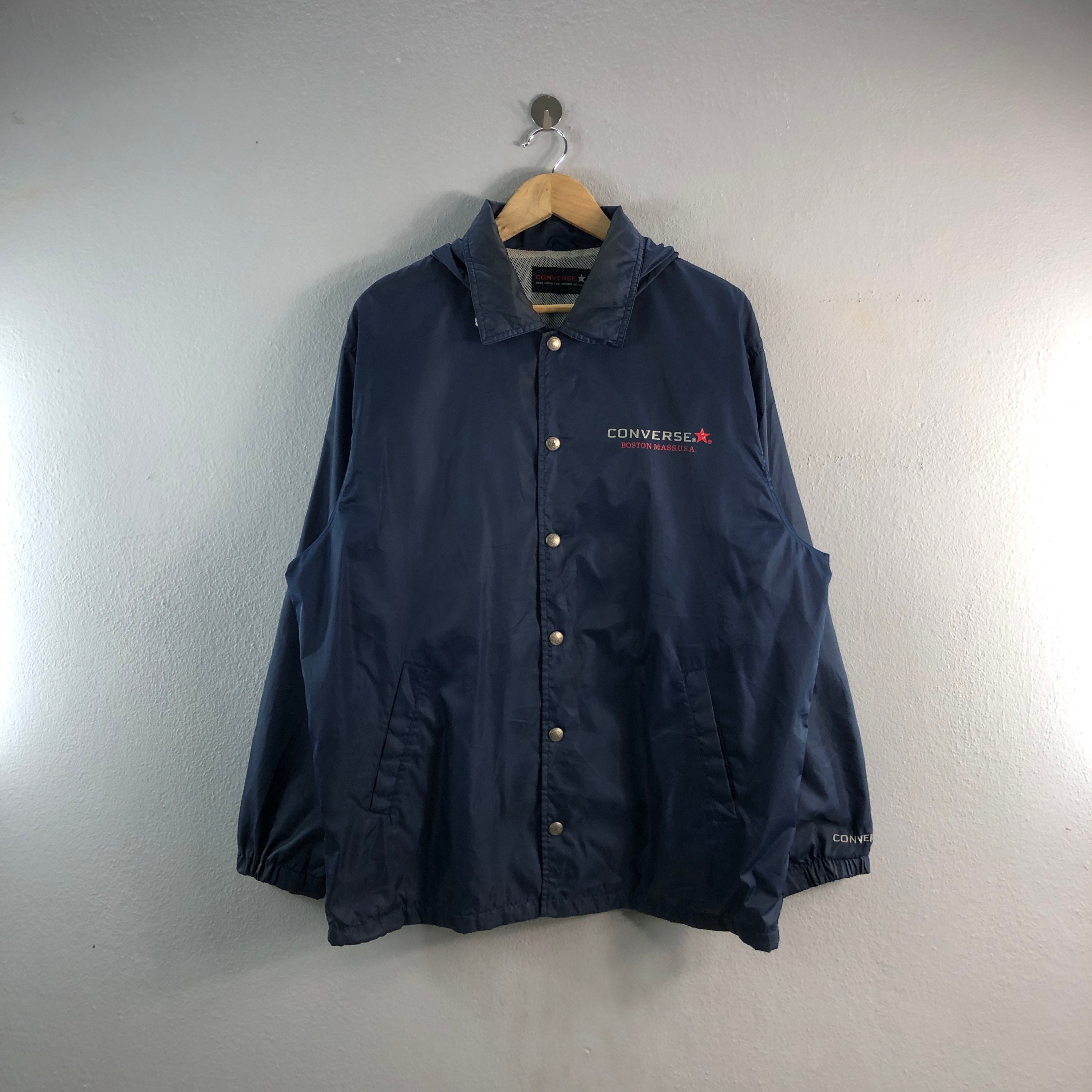 Vintage 90s Converse Boston Mass Usa Light Coach Varsity Style - Etsy