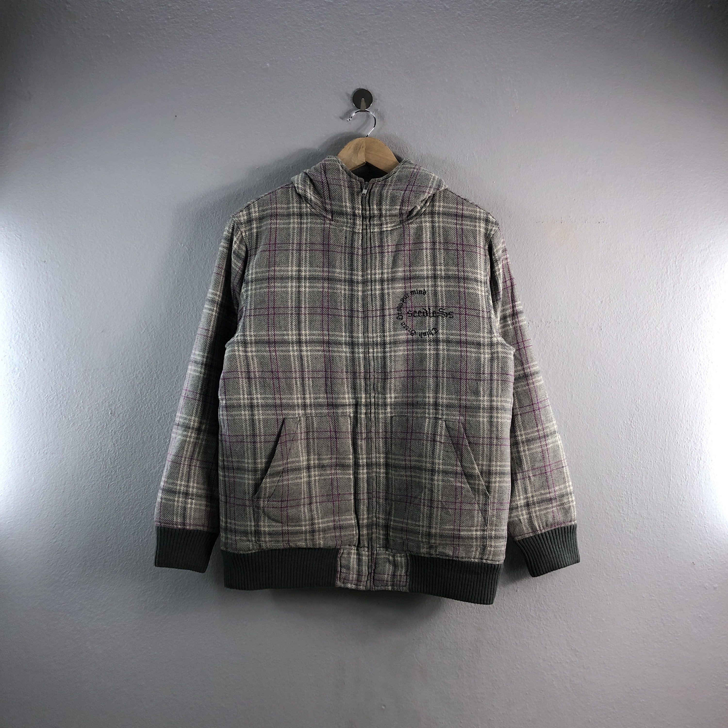 Vintage Seedless Clothing Co Checkered Tartan Design Vintage Seedless Clothing Co Checkered Tartan Design