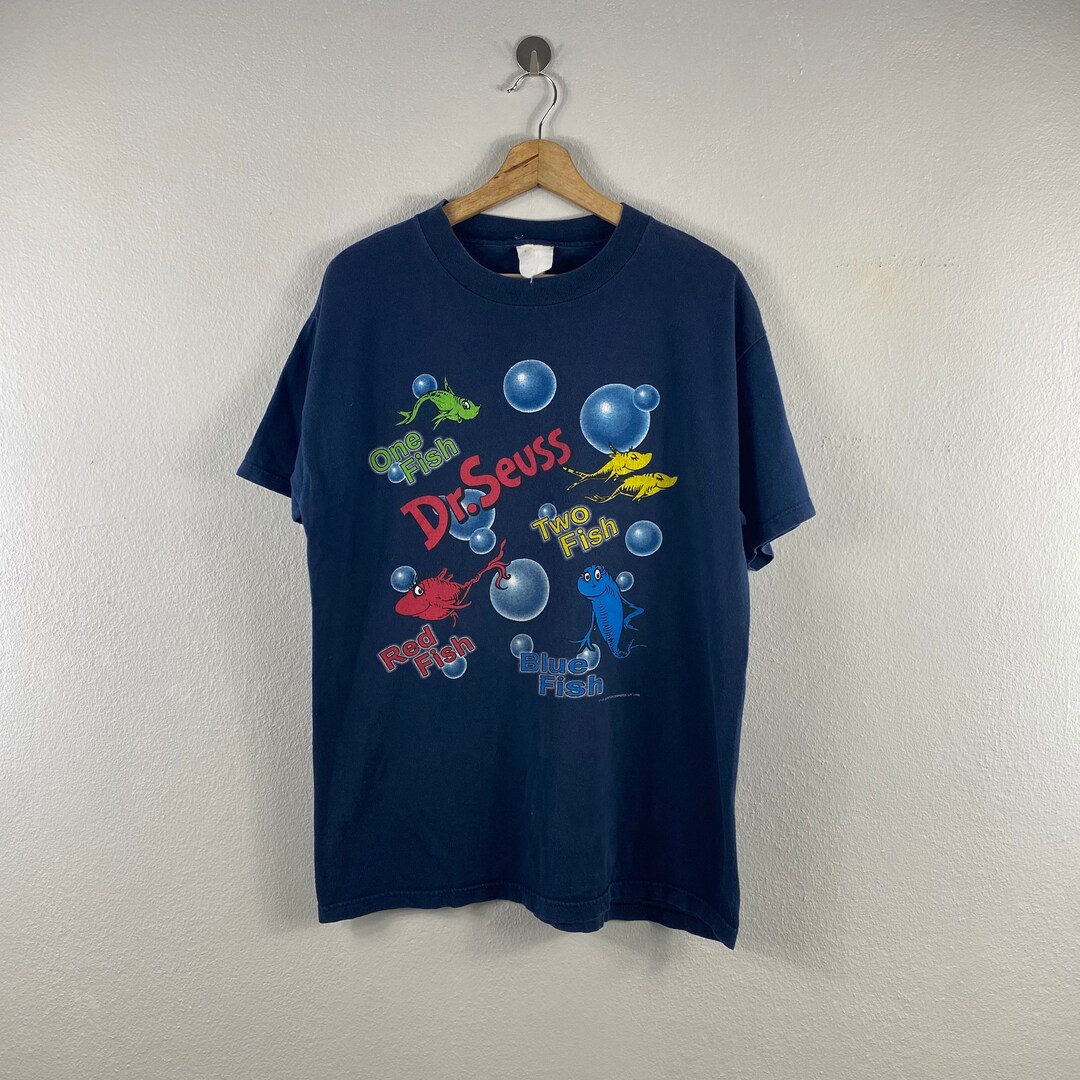 Vintage 90er Jahre Dr. Seuss Ein Fisch Zwei Fische Roter Fisch Blauer ...