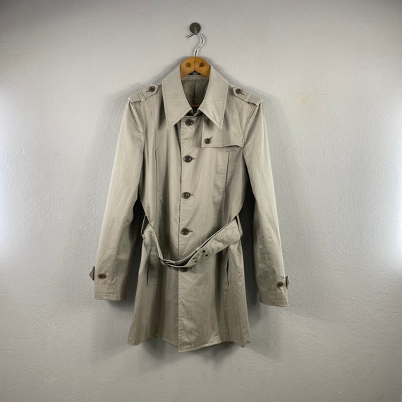 Vintage Tornado Mart Trench Belt Coat Japanese Brand Casual Vintage Tornado Mart Trench Belt Coat Japanese Brand Casual