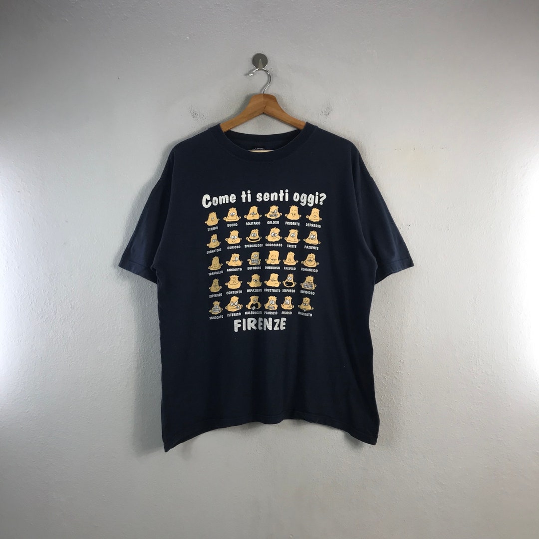 Vintage 90s Firenze Emoji Style Smile Face Senti Oggi Design Style ...