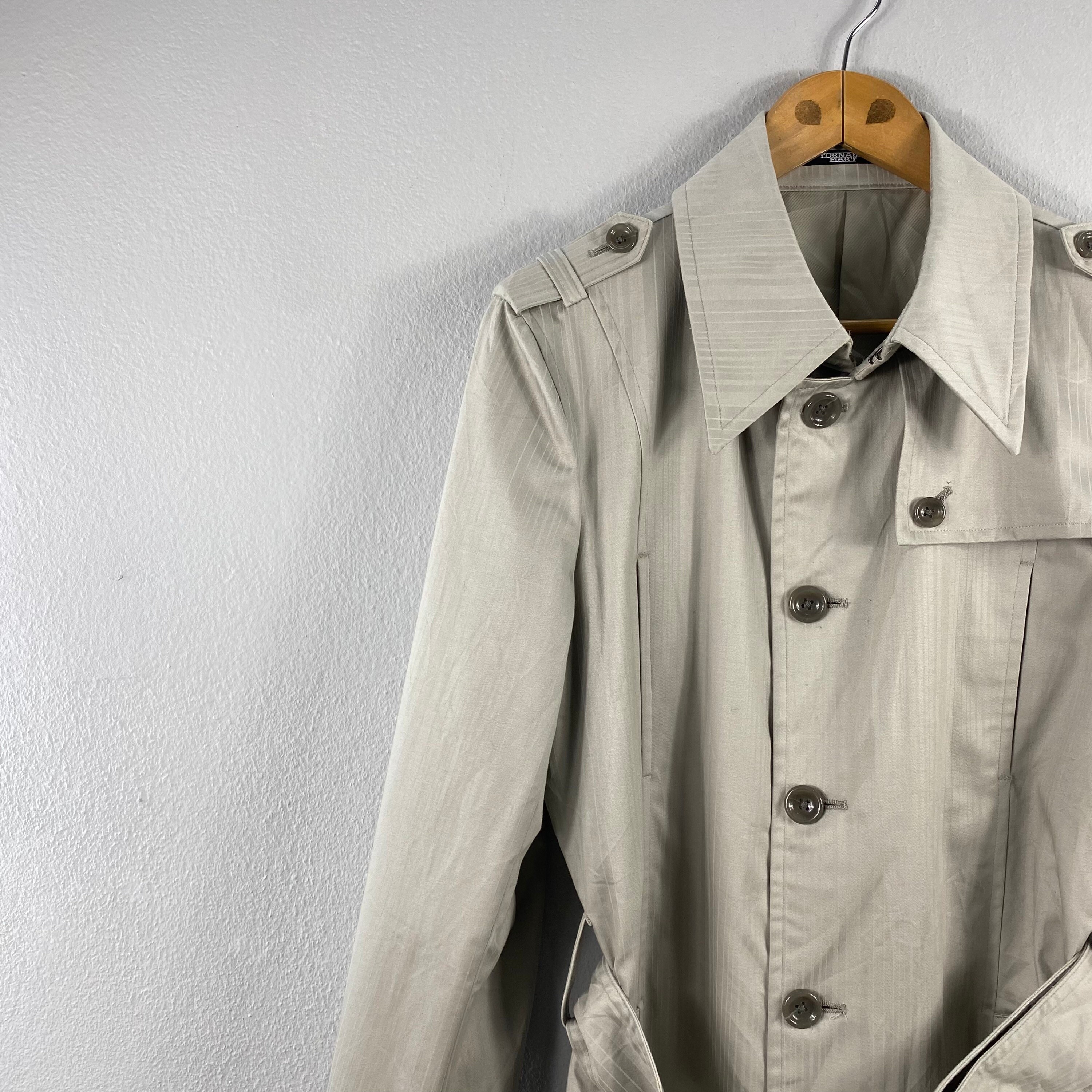 Vintage Tornado Mart Trench Belt Coat Japanese Brand Casual Vintage Tornado Mart Trench Belt Coat Japanese Brand Casual