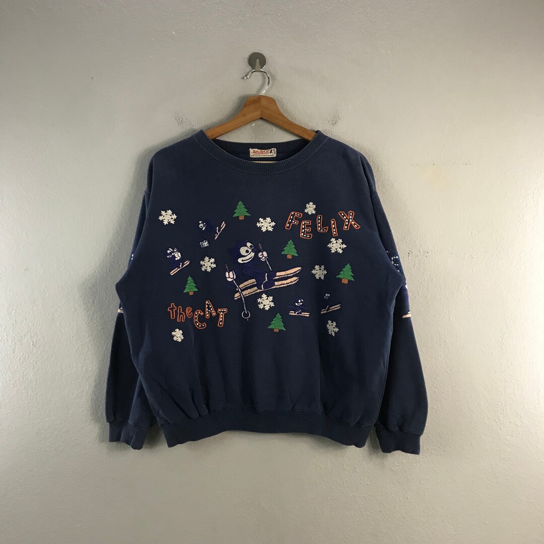 Vintage Felix the Cat Cartoon Character Pat Sullivan Film Embroidered ...