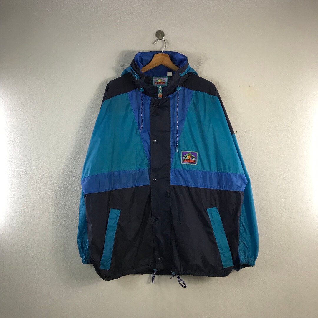 Vintage Jeantex Light Colorblock Retro Sportswear Style Zipper ...