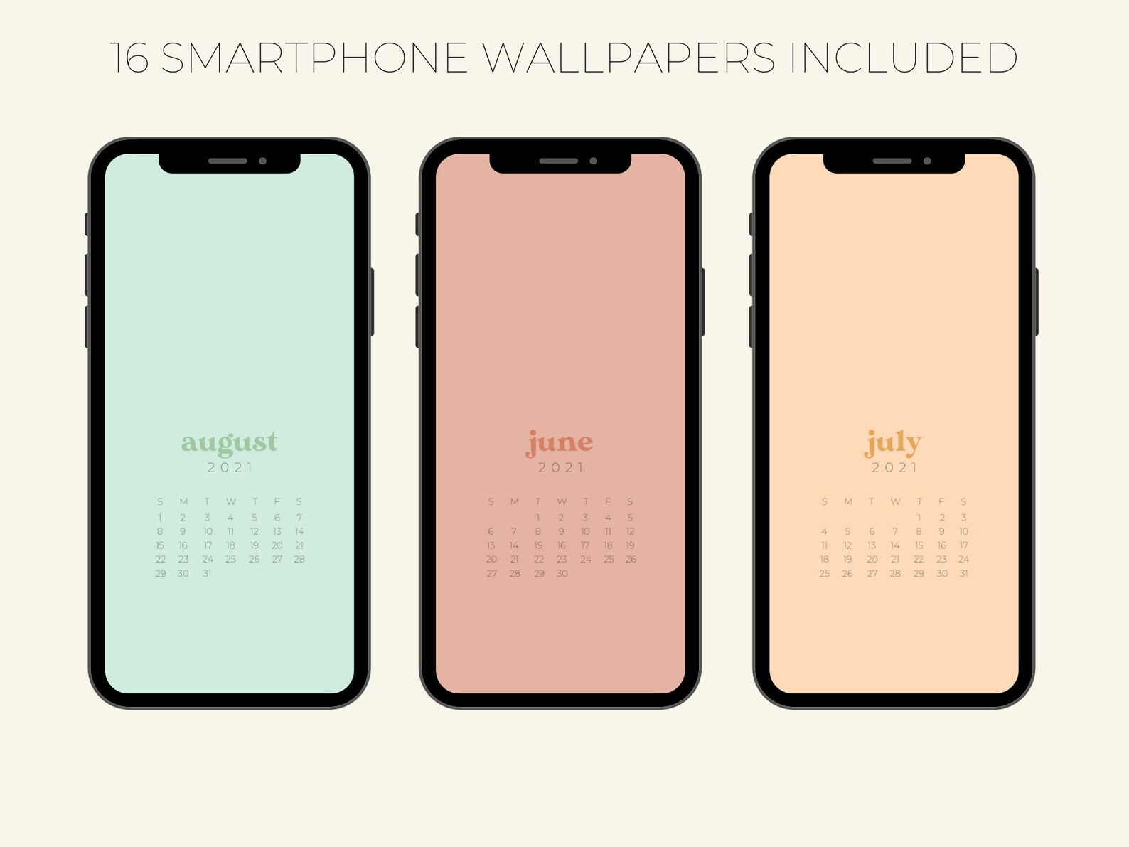 2020/21 Pastel Minimal Monthly Desktop Wallpaper Pack - Minimalist ...