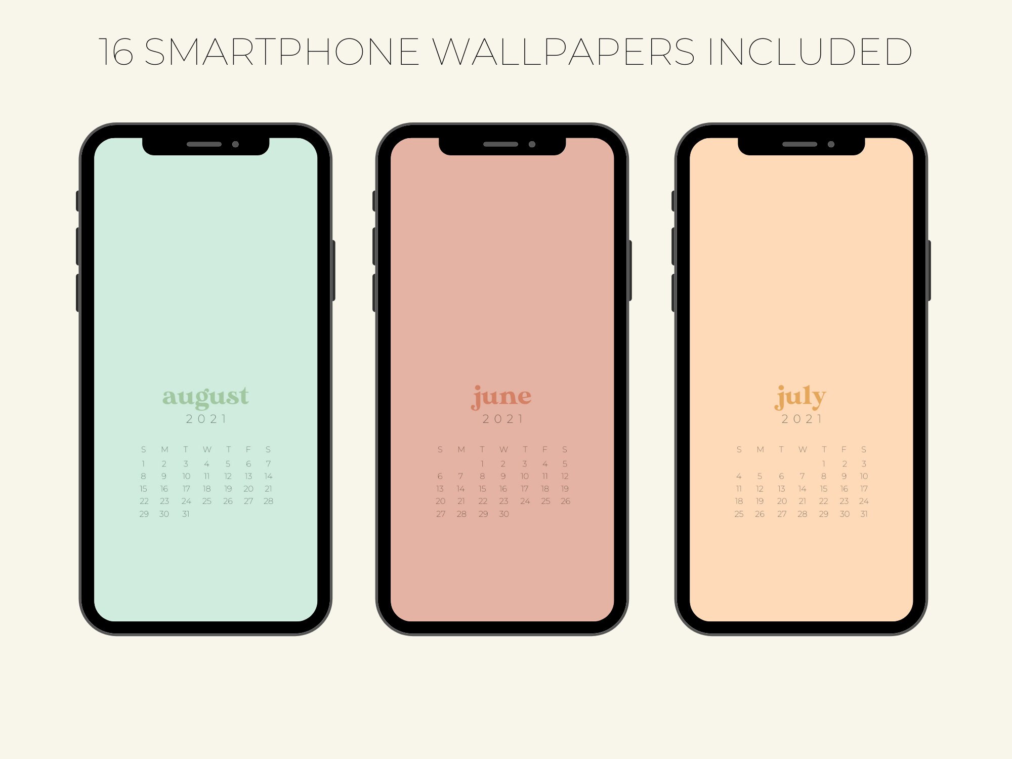 2020/21 Pastel Minimal Monthly Desktop Wallpaper Pack - Minimalist ...