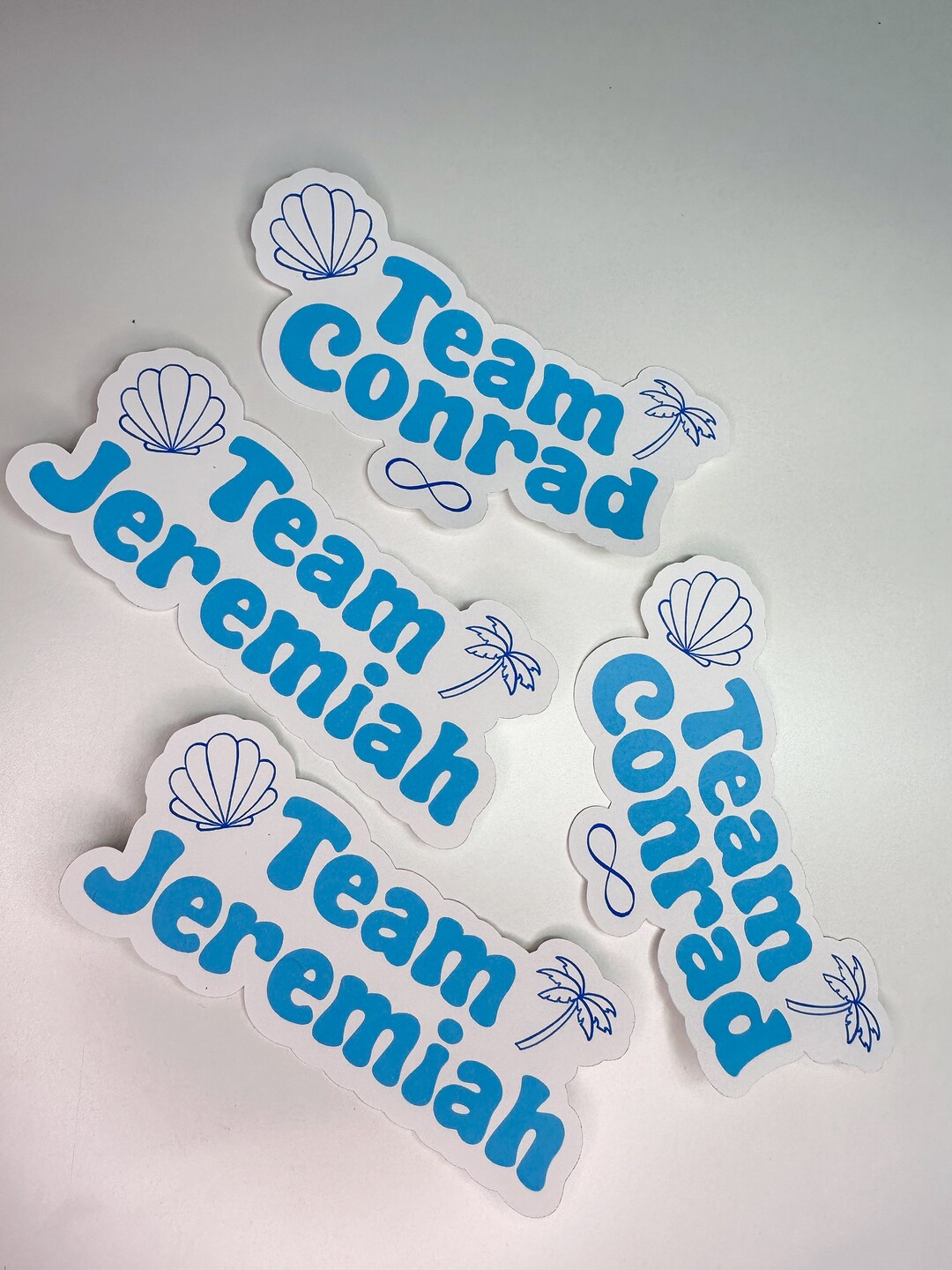 The Summer I Turned Pretty Stickers, Team Conrad, Team Jeremiah - Etsy
