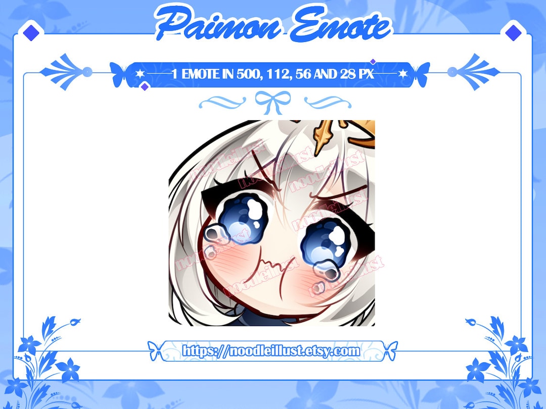 Genshin Impact Paimon Cry Emote for Twitch/discord Custom Twitch Emotes ...