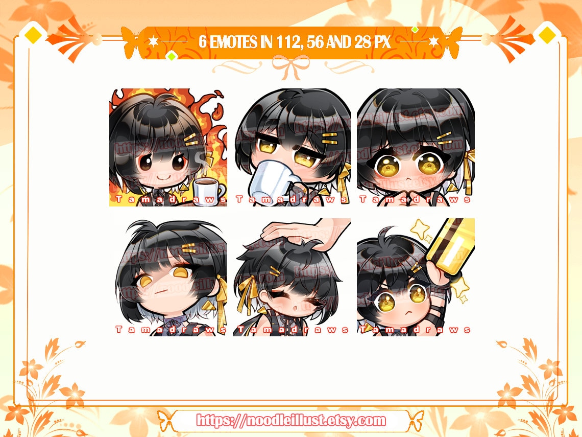 Wuthering Waves Rover EMOTE PACK for Twitch, Discord, Youtube | Instant ...