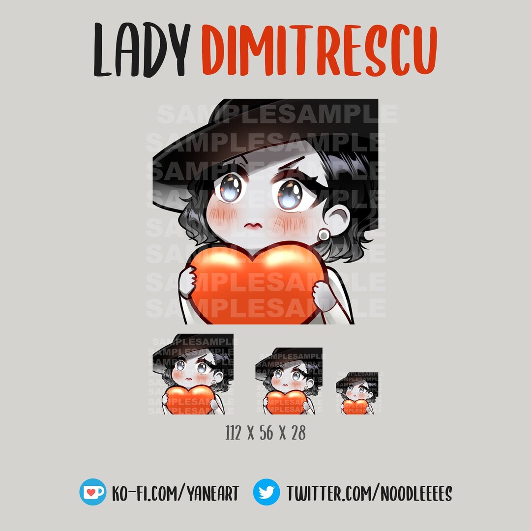 Lady Dimitrescu Emote for Twitch Discord Youtube Resident - Etsy Canada
