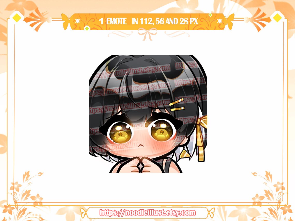 Wuthering Waves Rover Shy Emote for Twitch, Discord, Youtube | Instant ...