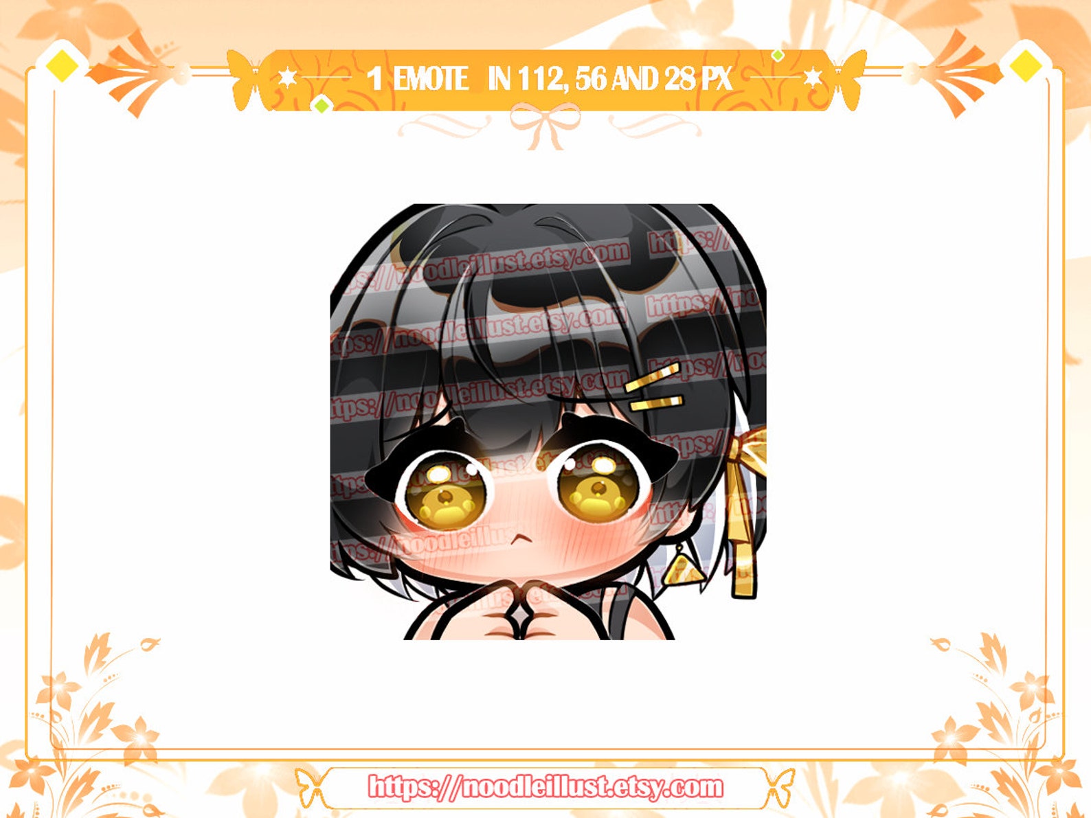 Wuthering Waves Rover Shy Emote for Twitch, Discord, Youtube | Instant ...