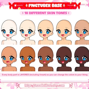 Pngtuber Base , Pngtuber Base for Twitch, Youtube and Discord, DIY ...