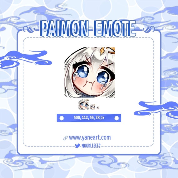 Genshin Impact Paimon Cry Emote for Twitch/discord Custom - Etsy