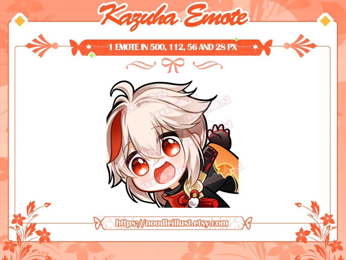 Genshin Impact Kazuha Question Mark Emote, Twitch, Discord,, 51% OFF