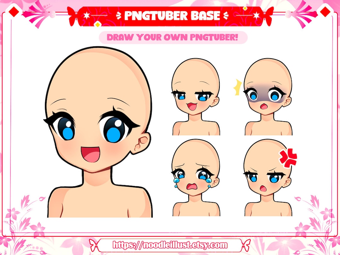 Pngtuber Base , Pngtuber Base for Twitch, Youtube and Discord, DIY ...