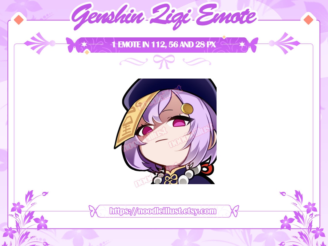 Genshin Impact Qiqi Twitch Discord Emote | Genshin Qiqi Emote | Twitch ...