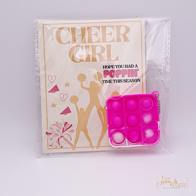 Cheer End of Year Party Favor / Cheer Popit / Cheer Team Party - Etsy