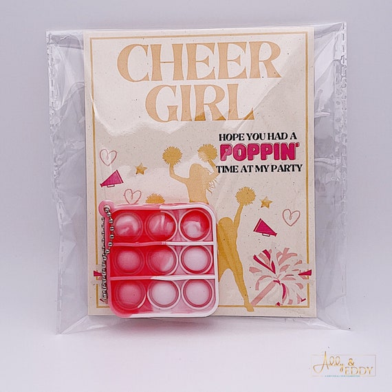 Cheer Birthday Party Favor / Cheer Popit / Cheerleader Party - Etsy