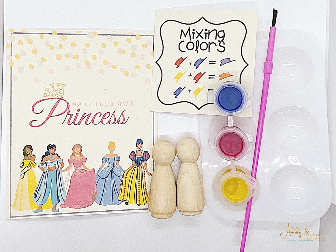 Princess Party Favor / Make Your Own Princess / Party Favor / Princess ...