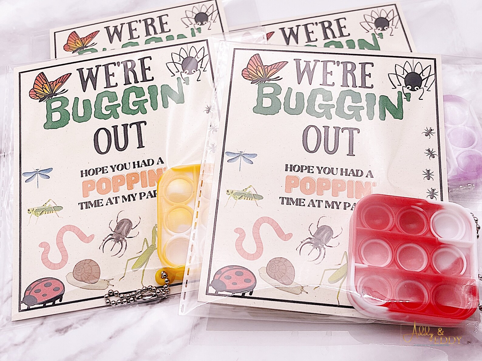 Insect Party Favor / Insect Popit / Birthday Party Pop-it / - Etsy