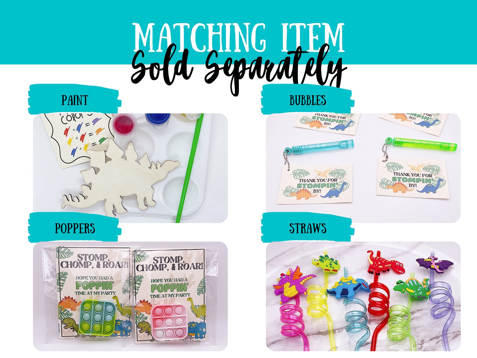 Dinosaur Birthday Favors Dinosaur Straw Dinosaur Party - Etsy