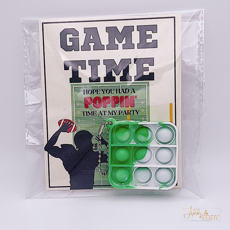 Football Birthday Party Favor / Football Popit / Football - Etsy