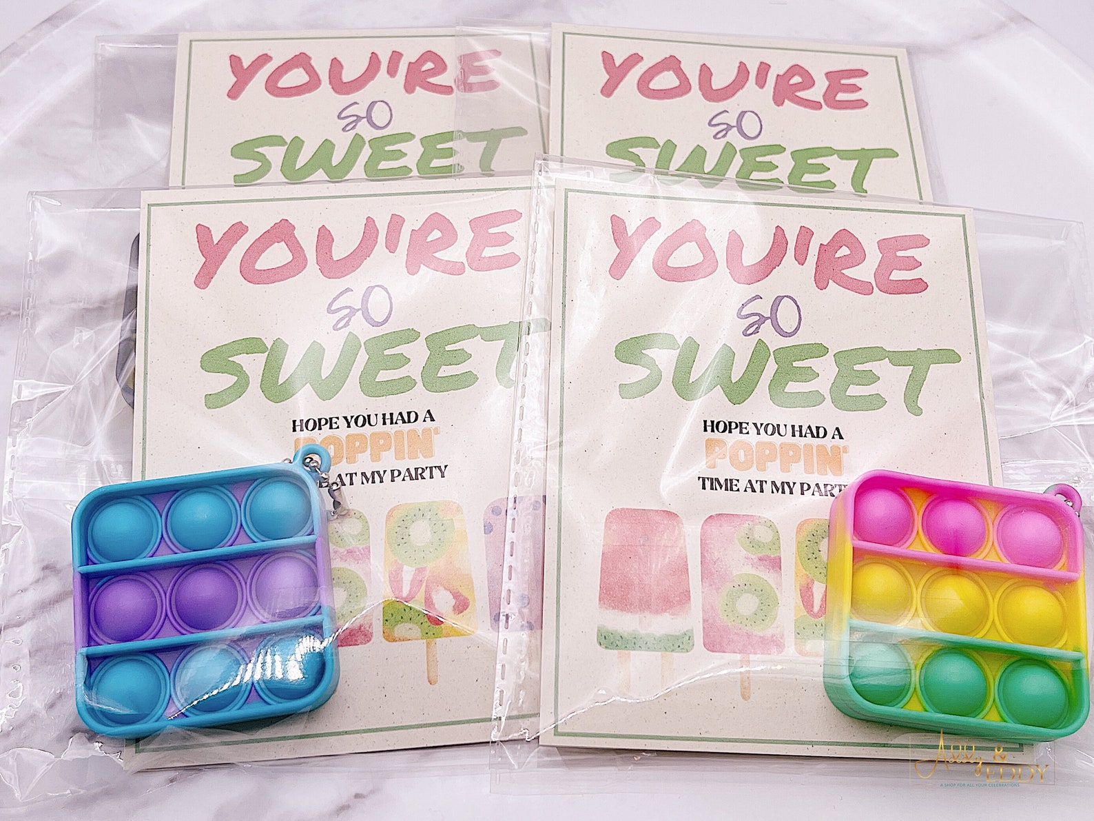 Popsicle Party Favor / Popsicle Popit / Birthday Party Pop-it - Etsy