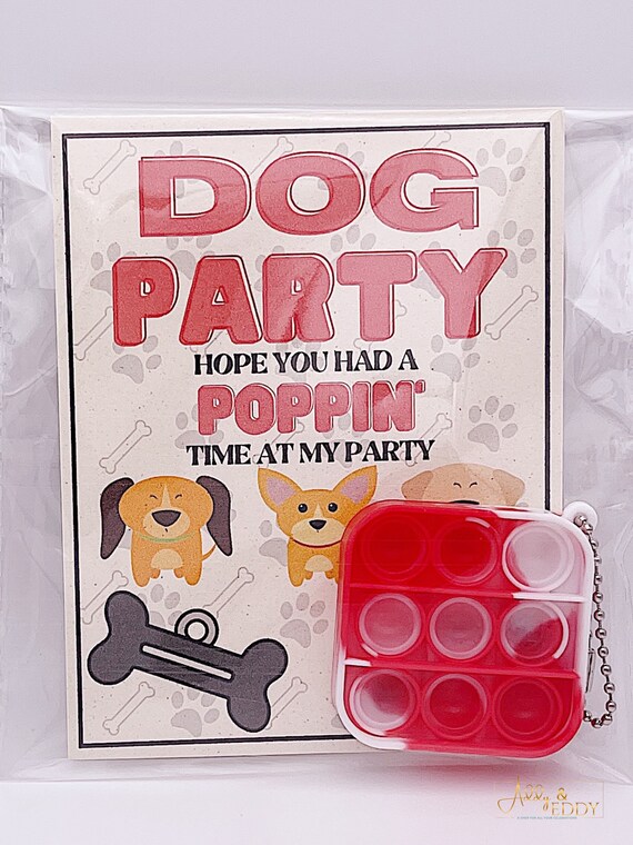 Dog Party Favor / Dog Popit / Birthday Party Pop-it / Dog - Etsy