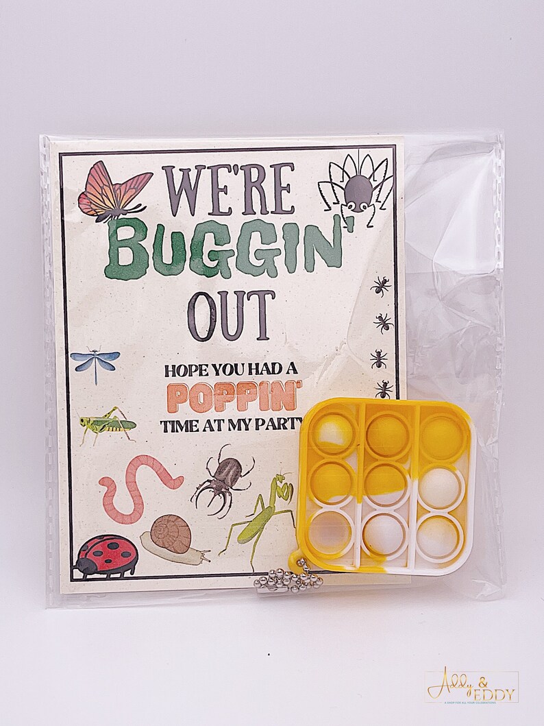 Insect Party Favor / Insect Popit / Birthday Party Pop-it / - Etsy