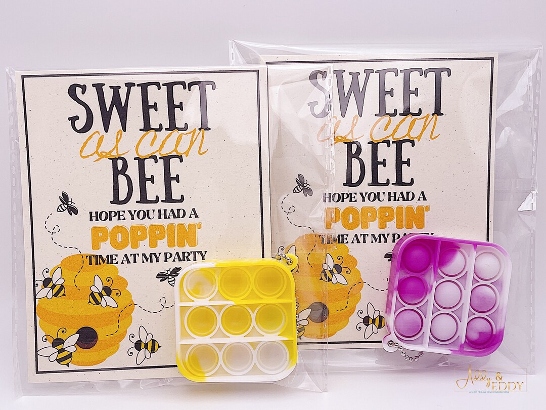 Bee Party Favor / Bee Popit / Birthday Party Pop-it / Bee Popper - Etsy