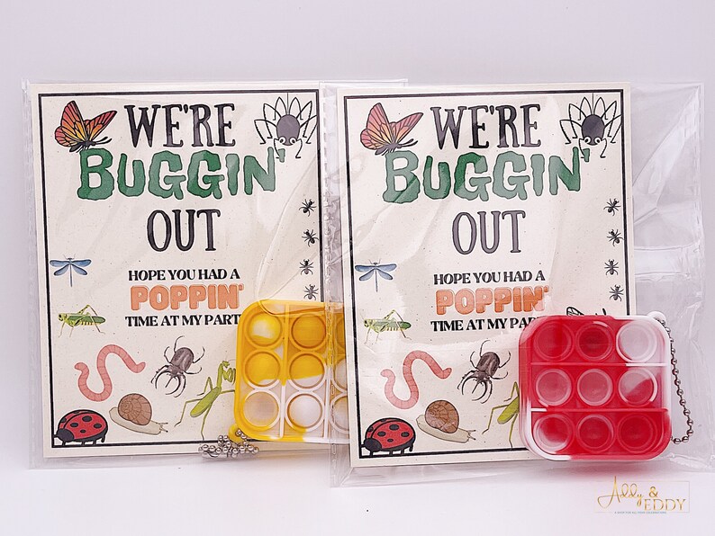 Insect Party Favor / Insect Popit / Birthday Party Pop-it / - Etsy