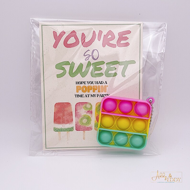 Popsicle Party Favor / Popsicle Popit / Birthday Party Pop-it - Etsy