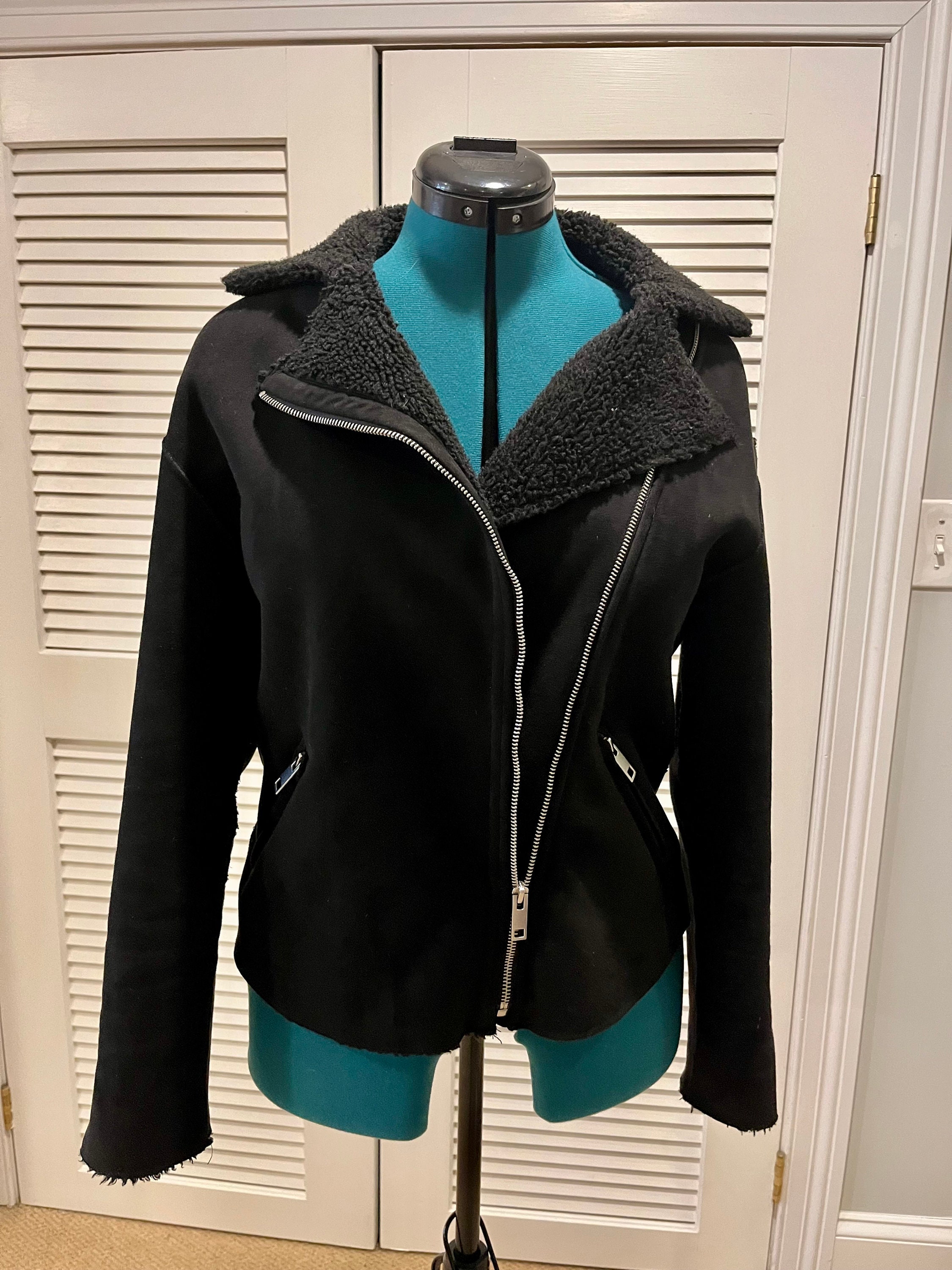 Faux Leather MC Jacket With Embroidery on Back - Etsy